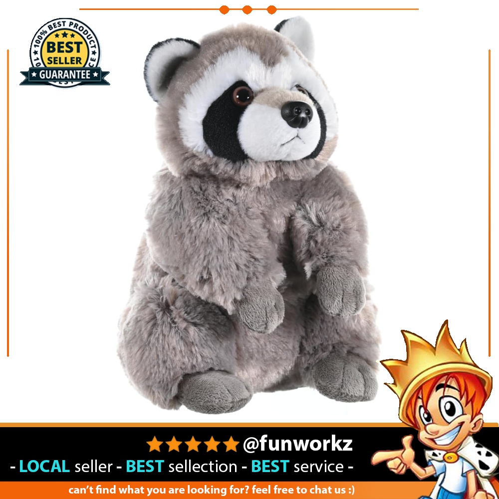 Wild Republic Raccoon Plush, Stuffed Animal, Plush Toy, Gifts for Kids ...