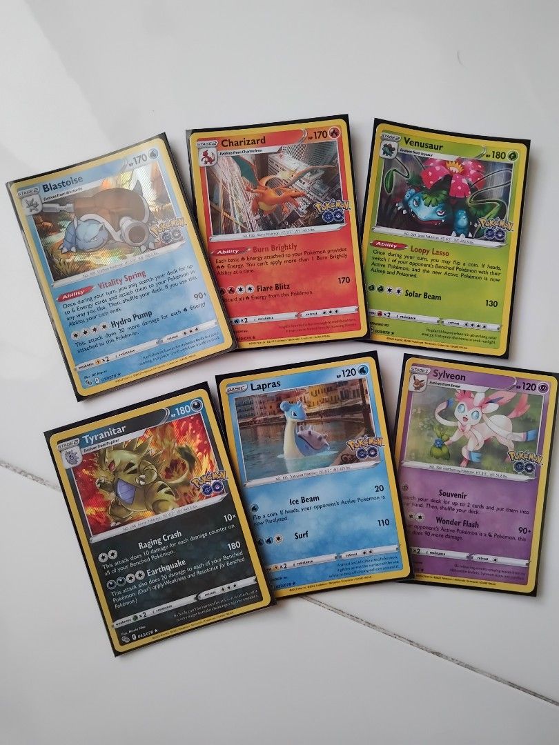WTT Pokemon Go TCG Charizard Lapras Tyranitar Venusaur Blastoise ...