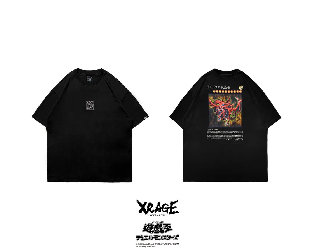 XRAGE 遊戲王 武藤遊戲 刺繡短T 天空龍 神之卡 黑魔導 青眼白龍 xrage 仲間, 他的時尚, 上衣與西裝, T恤、Polo衫在旋轉拍賣