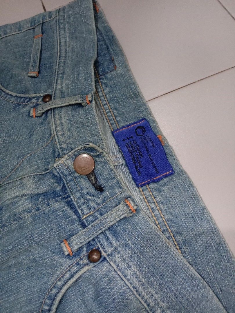 Y2K Rap Baggy Edwin E-Function Evolutional Jeans (34), Men's Fashion, Bottoms, Jeans on Carousell