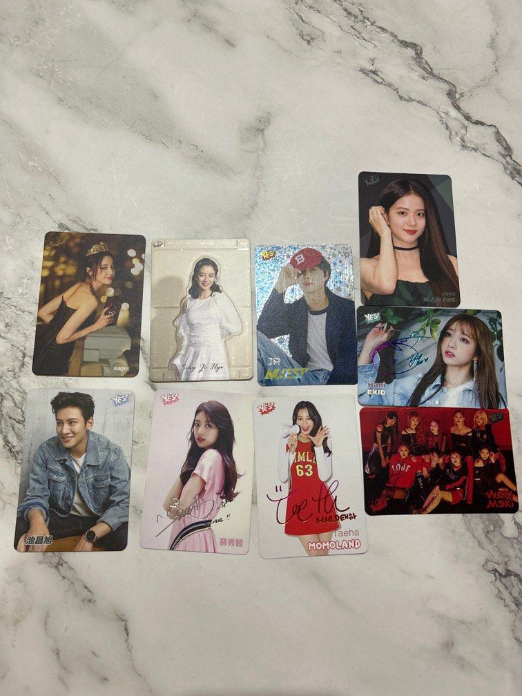 Yes Card Momoland taeha Exid Hani 裴秀智 宋智孝 nuest JR 金鐘炫 迪麗熱巴 blackpink ...