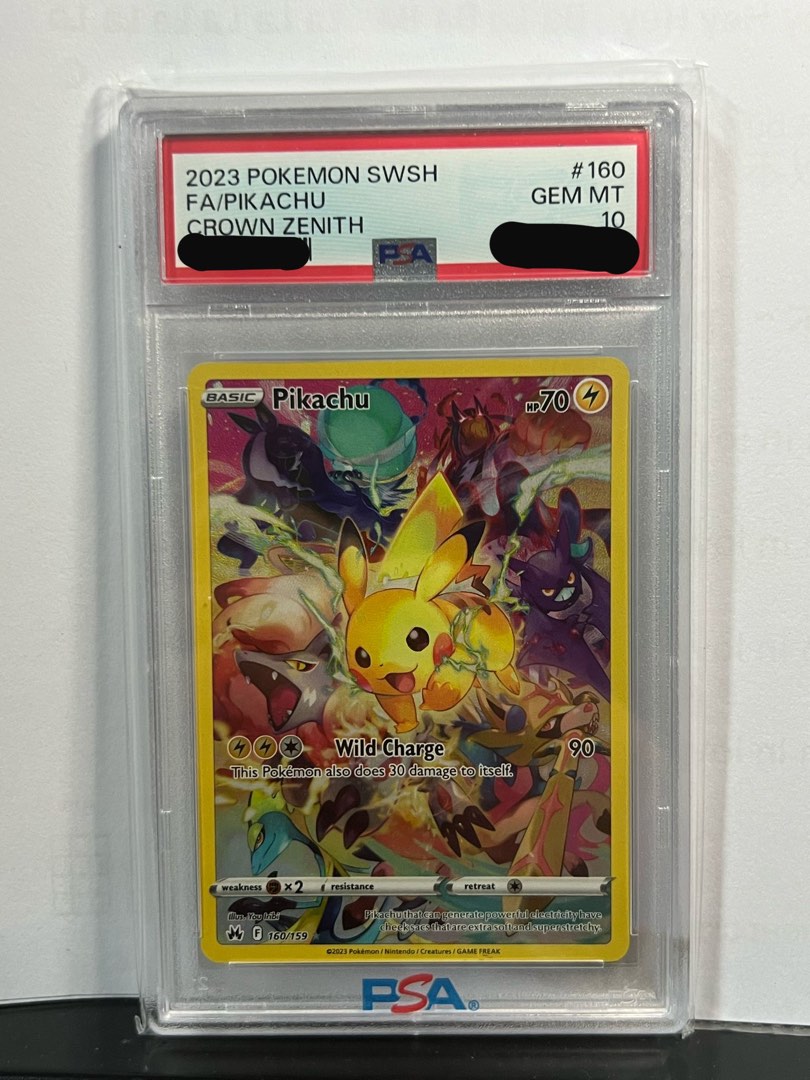 2023 Pokemon Crown Zenith Pikachu FA 160 PSA 10, Hobbies & Toys, Toys ...
