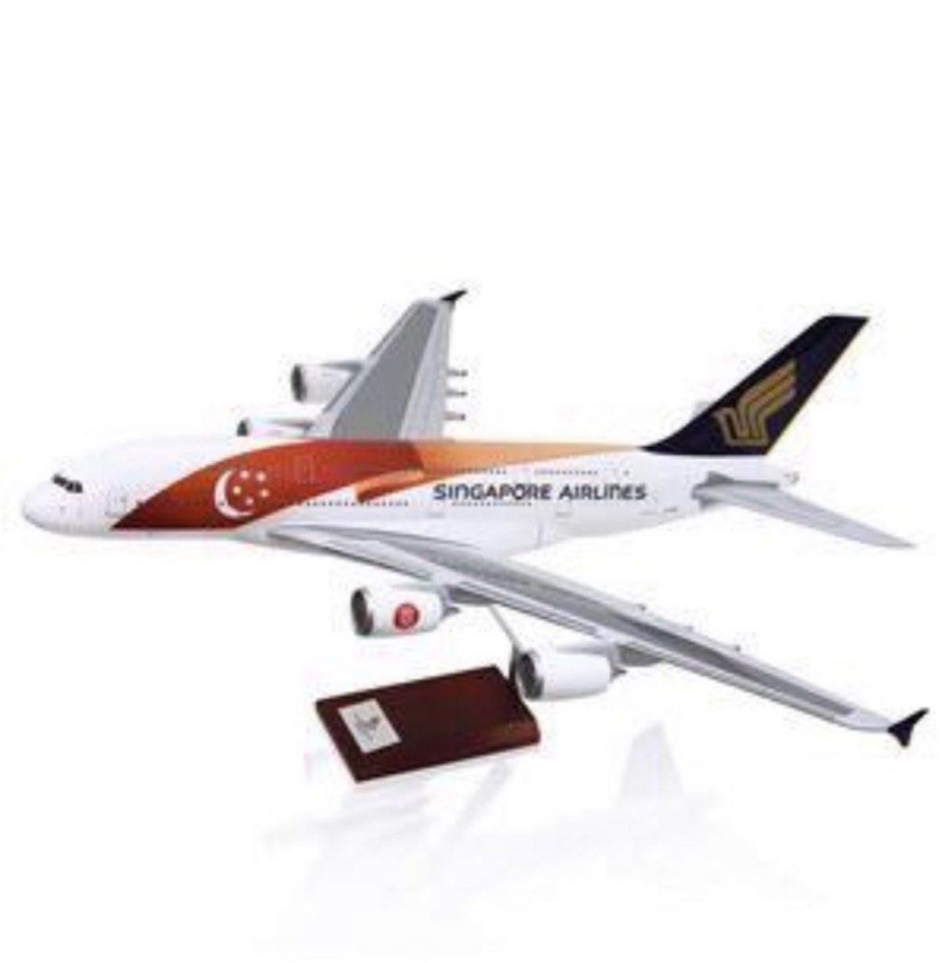 ⭐ • Brand New in Box SIA A380 Aircraft Model 1:100 SG Edition Limited ...
