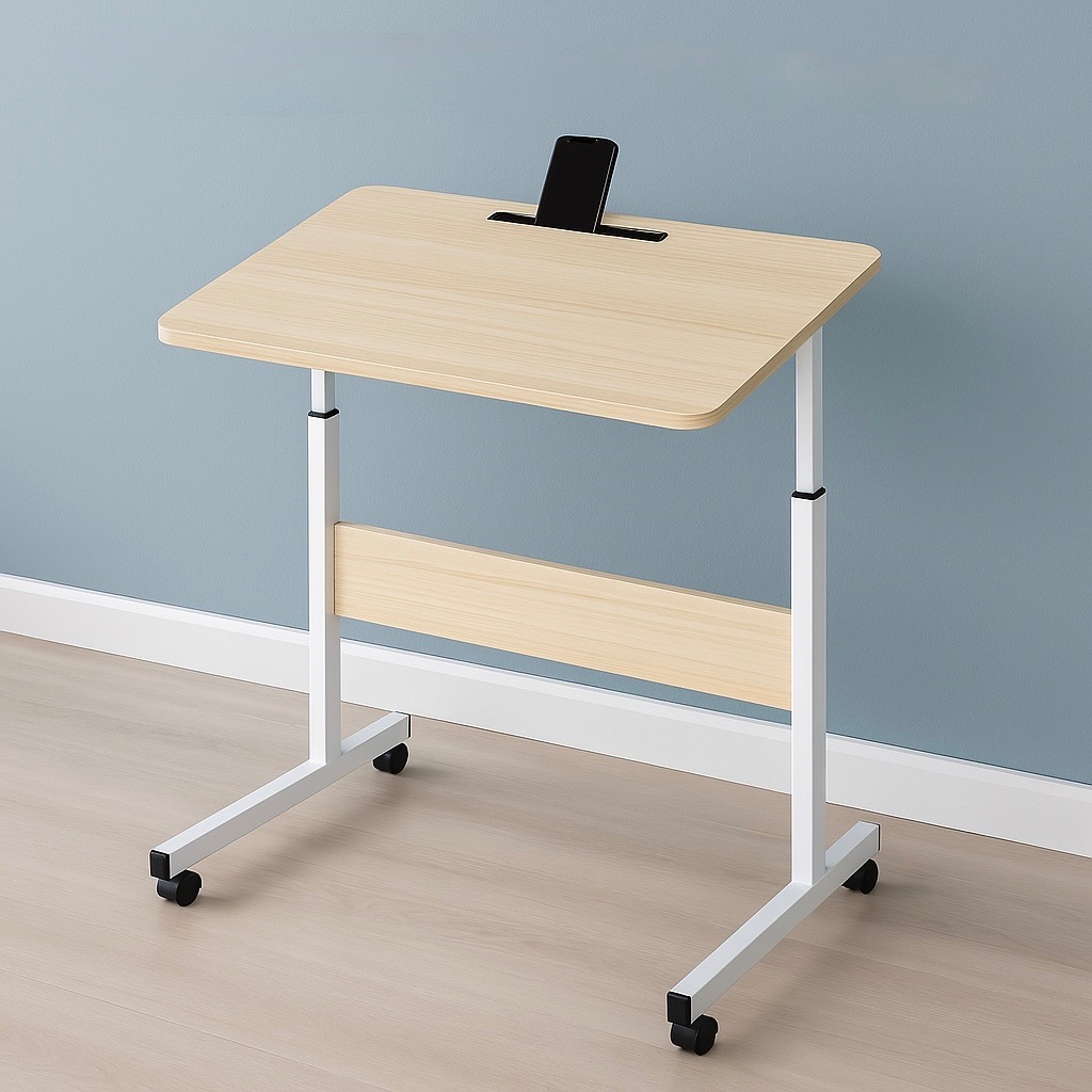 Adjustable Height Laptop Table | Mobile Study Desk Table | Rolling ...