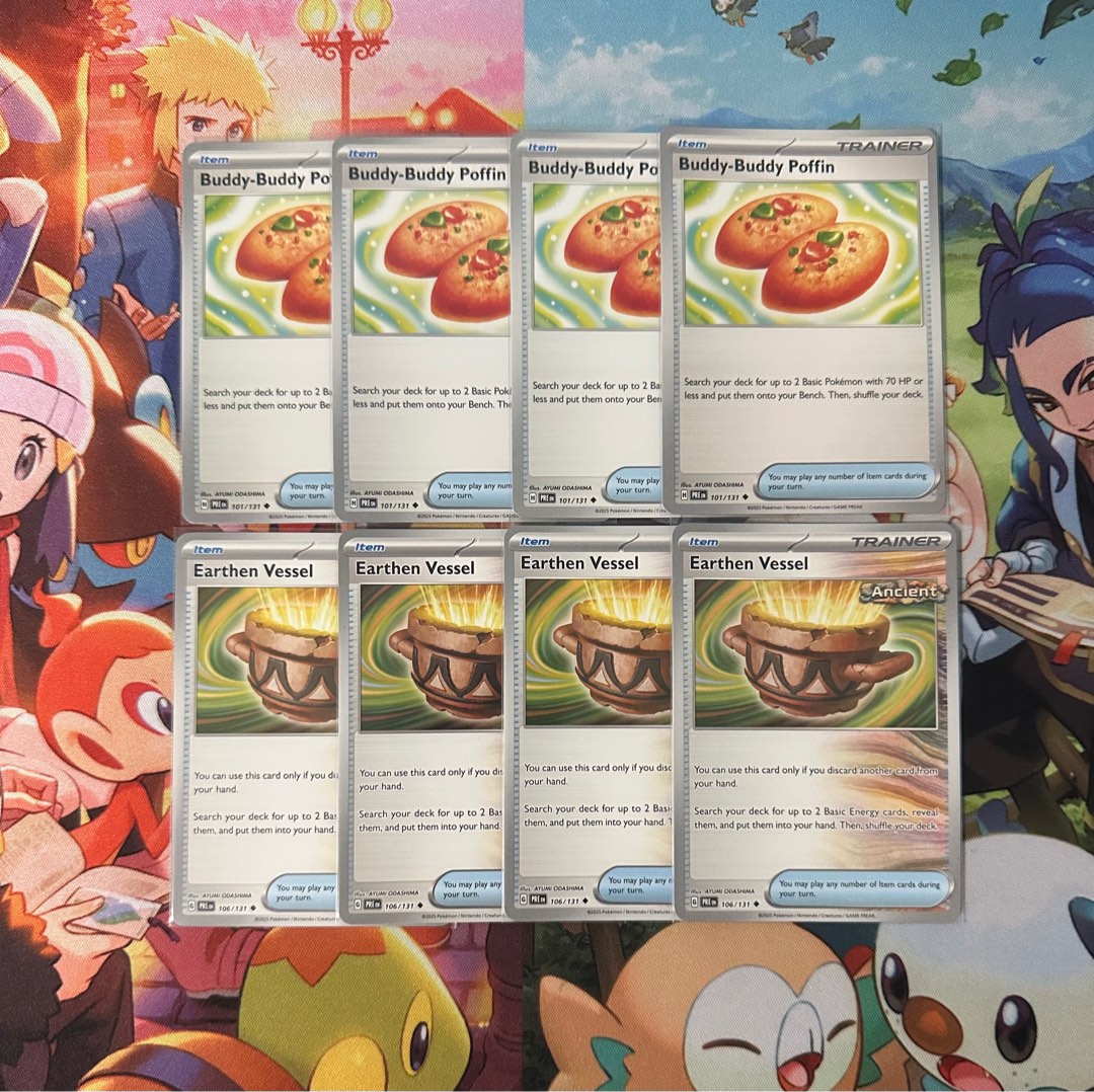 All for $10 Buddy Buddy Poffin, Earthen Vessel Pokemon TCG Playable ...