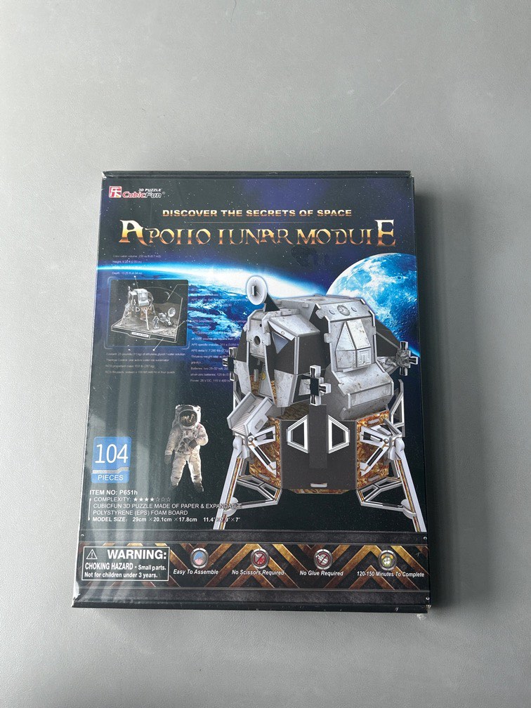 Apollo Lunar Module 3D Puzzle, Hobbies & Toys, Stationery & Craft ...