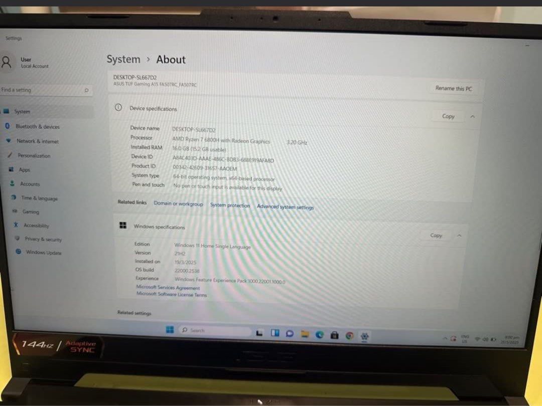 Asus TUF Gaming Laptop, Computers & Tech, Laptops & Notebooks on Carousell