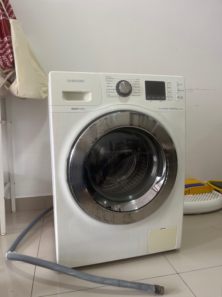 (BACA DESCRIPTION) Samsung 2 in 1 Washer Dryer Machine with EcoBubble ...