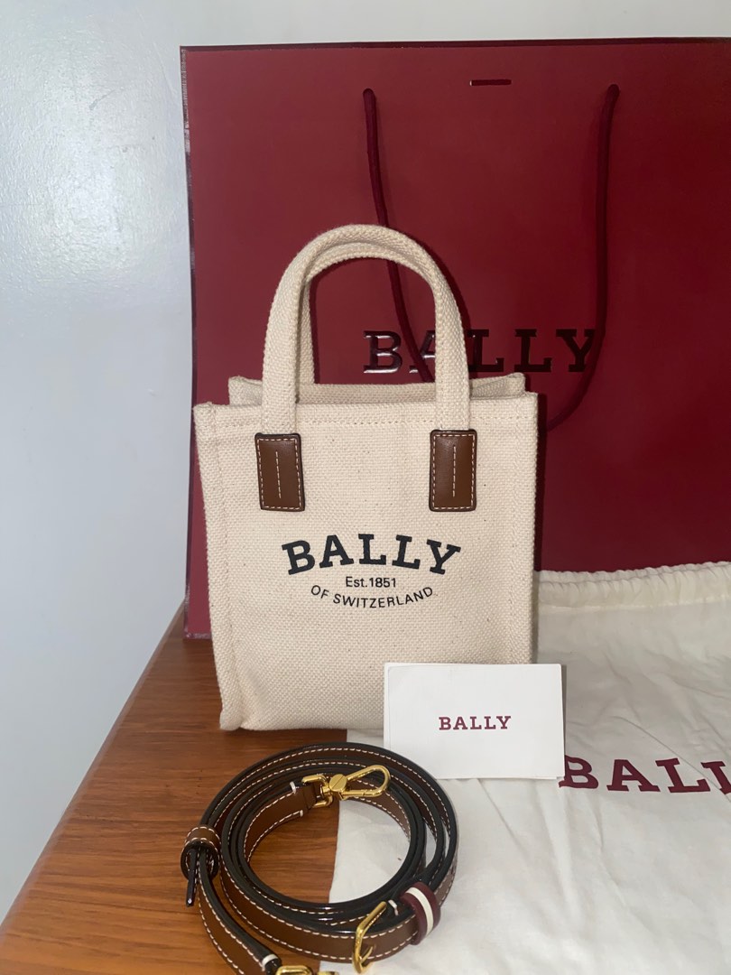 Bally Mini Tote, Luxury, Bags & Wallets on Carousell