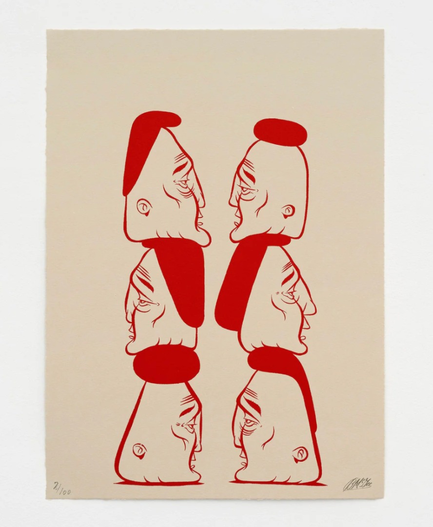 Barry McGee / 限量100 " Untitled #2 " 印簽 stamped art print 版畫, 興趣及遊戲, 手作＆自家設計, 文具及工藝 - 畫作及印刷品 ...