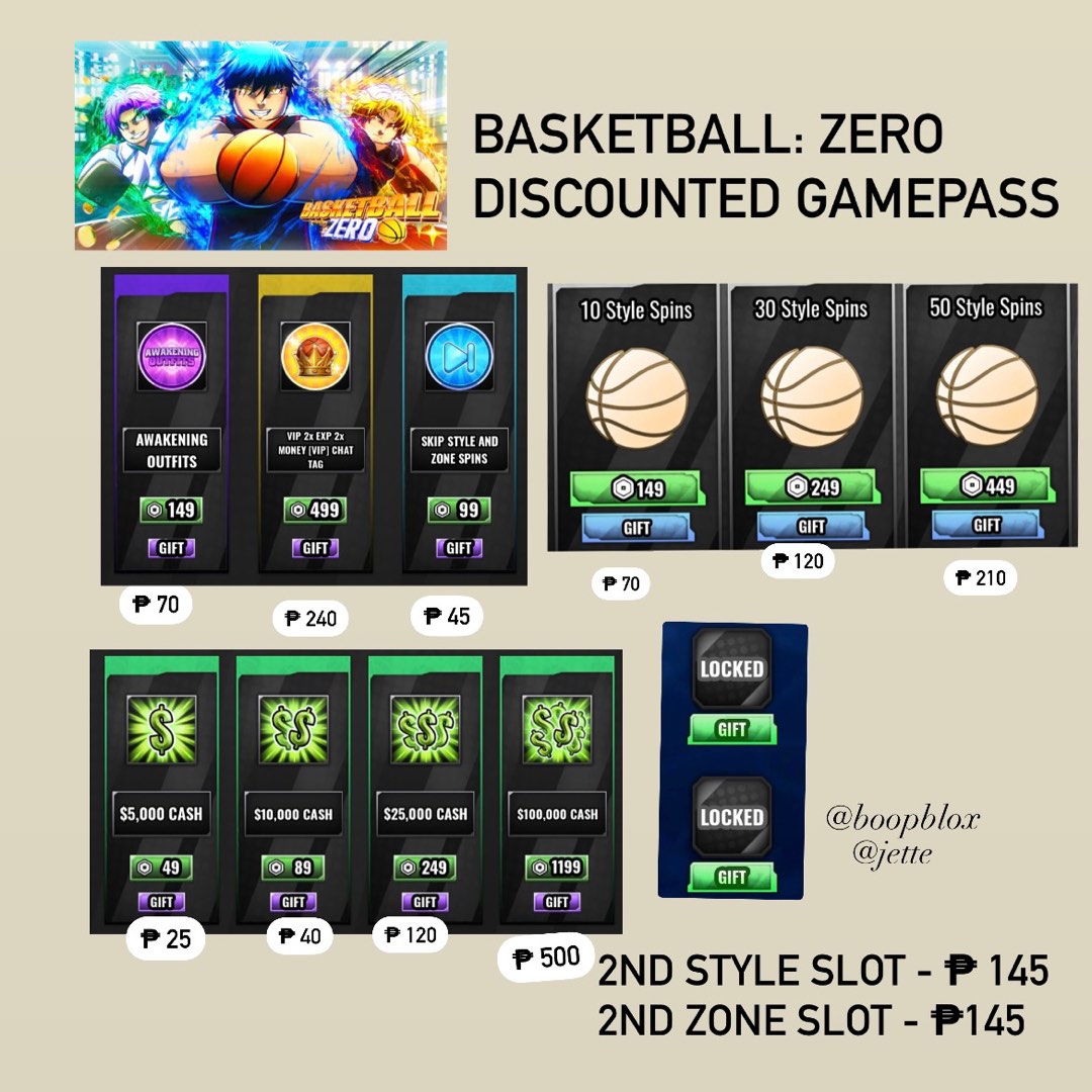 BASKETBALL: ZERO GAMEPASS DISCOUNTED SPIN CHEAP AFFORDABLE GAME ROBLOX ...