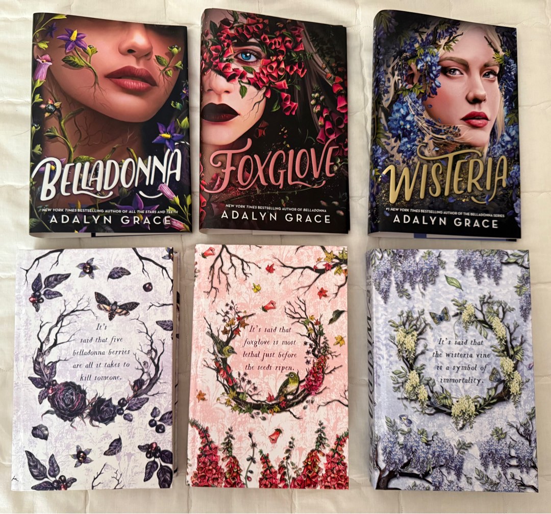 Belladonna/Foxglove/Wisteria trilogy Adalyn Grace, Hobbies & Toys ...