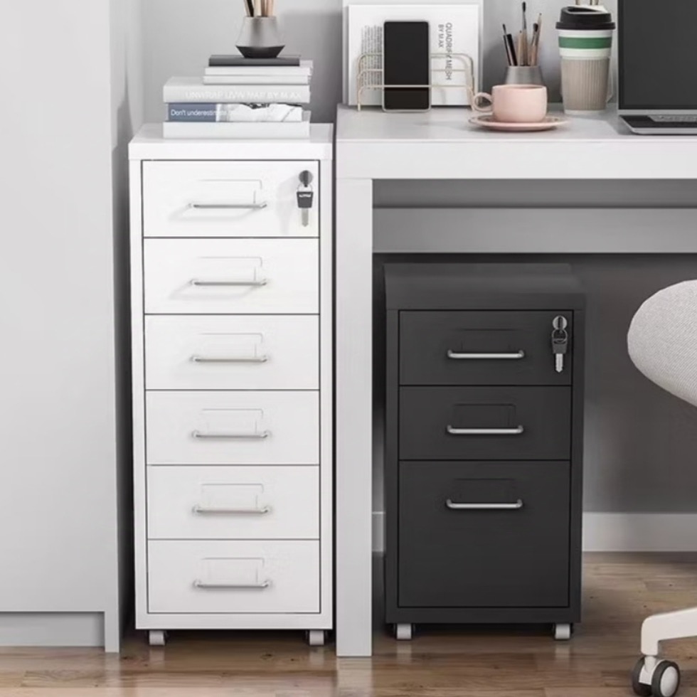 Black Filing Cabinet | Office Drawer Cabinet | Metal Storage Cabinet ...