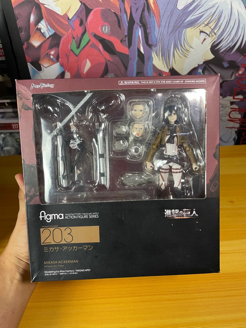 Bootleg Figma Mikasa Ackerman - Attack On Titan, Hobbies & Toys, Toys ...