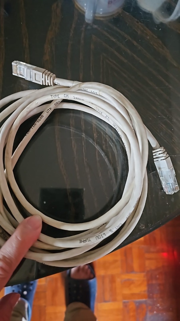Cat.5 cable 3m long Cat5 lan cable 上網線, 電腦＆科技, 電腦周邊及配件, Wifi及上網相關產品 ...