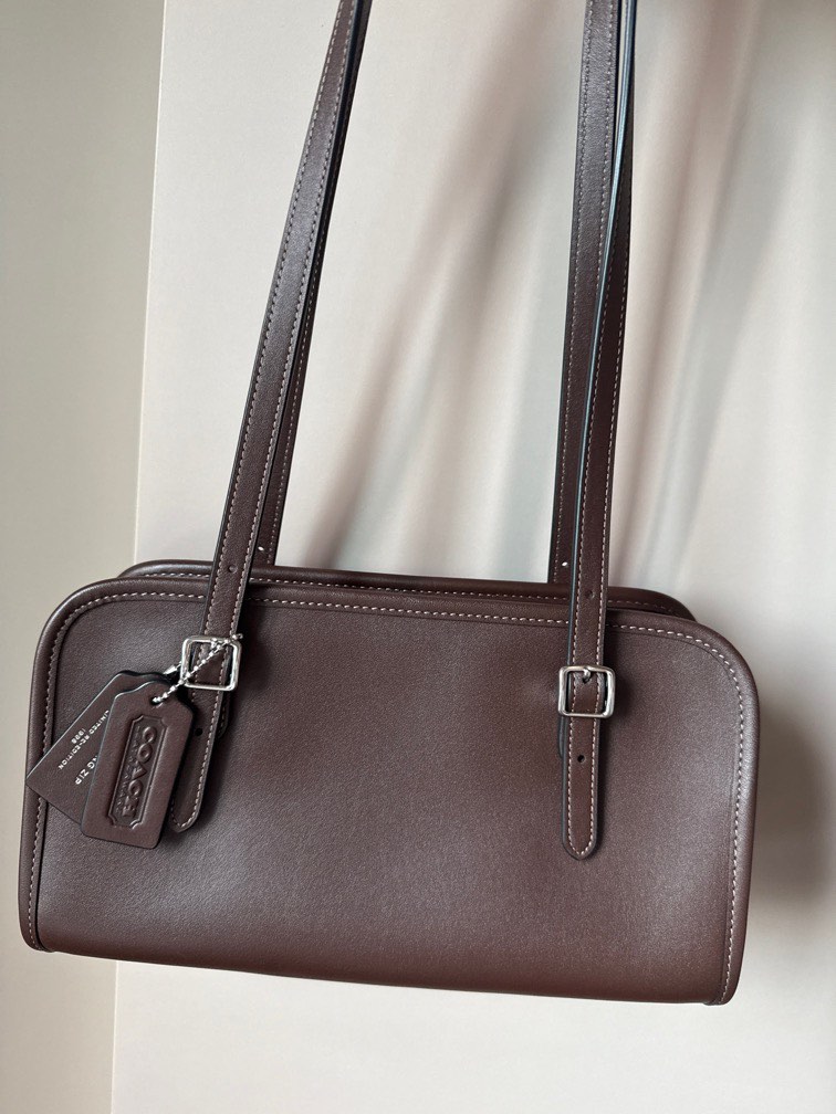 Coach Swing zip Maple color, Luxury, Bags & Wallets on Carousell