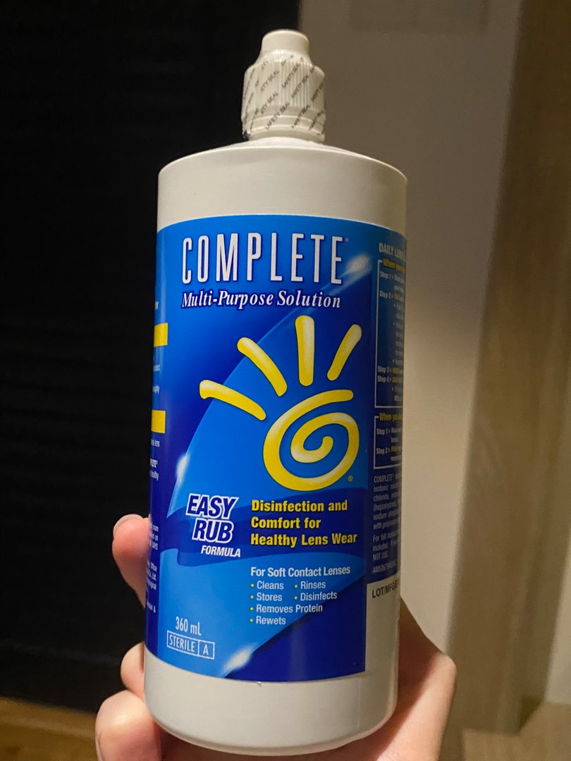 Complete Multi-Purpose Solution 360ml for soft contact lens, Beauty ...