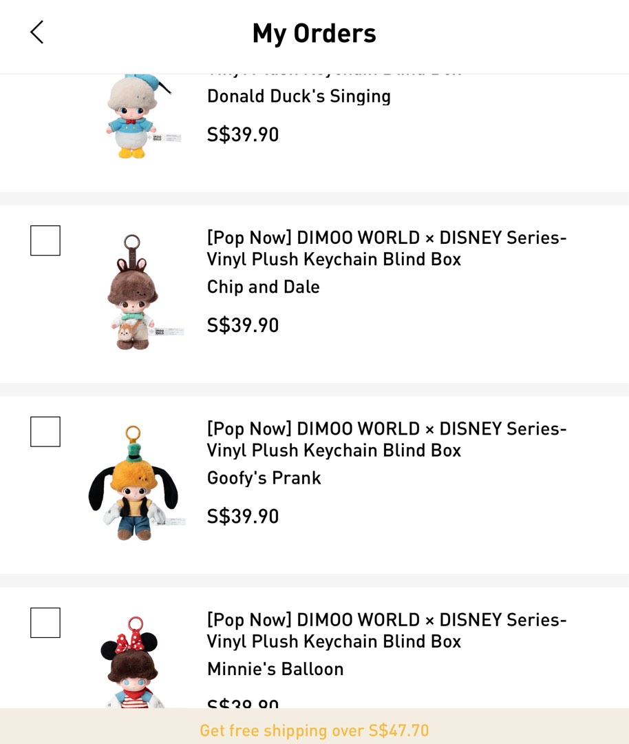 Dimoo disney vinyl plush donald duck/ daisy / chip dale / minnie ...