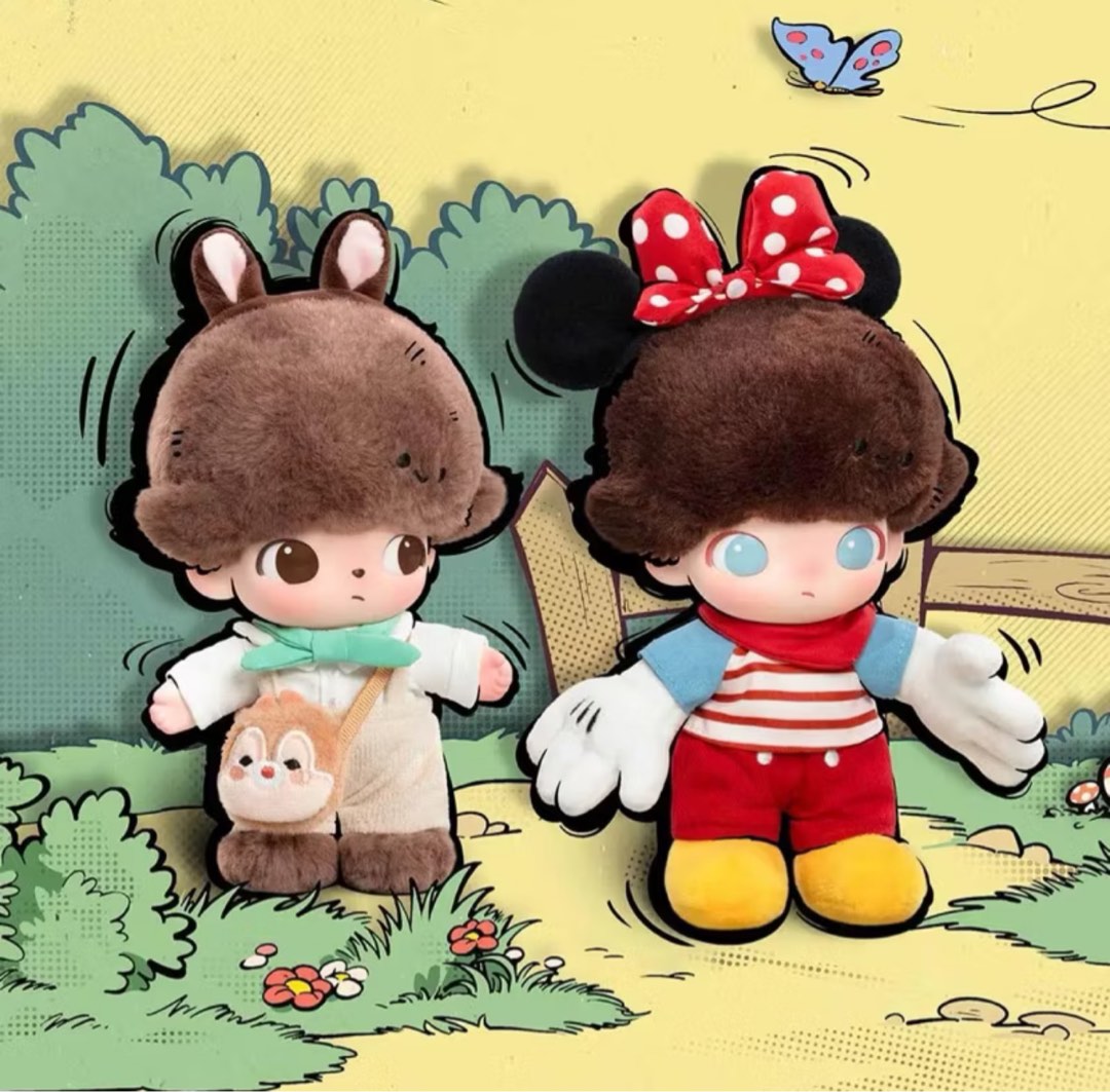 Dimoo World x Disney Plush Minnie Chip n Dale, Hobbies & Toys, Toys ...
