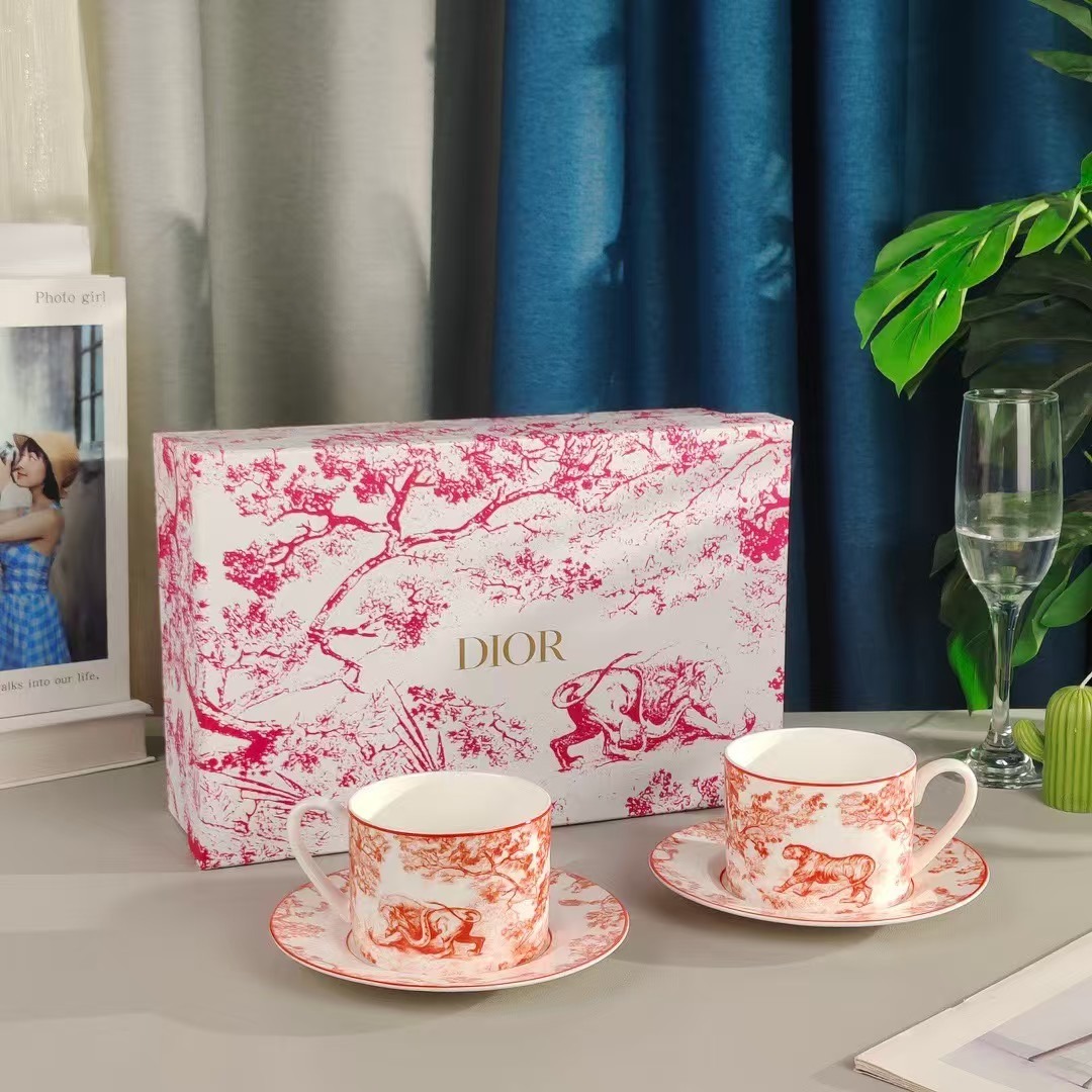DIOR Afternoon tea, coffee cup set., Furniture & Home Living ...