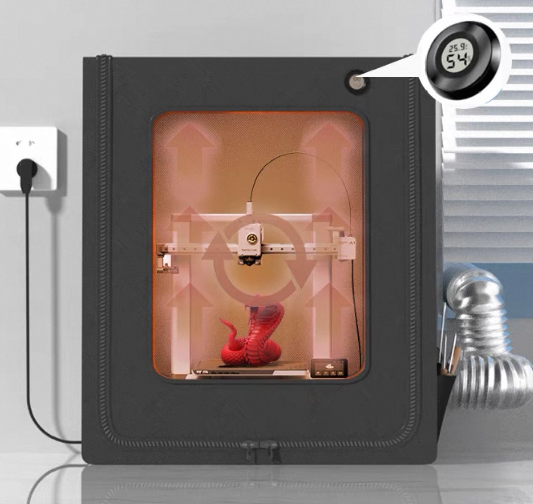 Enclosure with ventilation fan Bambu Lab A1 with AMS, Computers & Tech ...