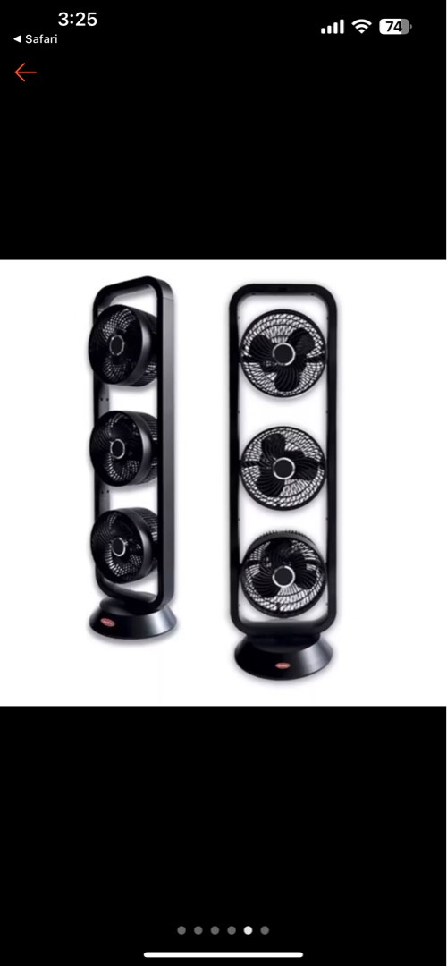 EuropAce Trio Turbo Oscillating Fan with Remote Control EQQ7921S, TV ...