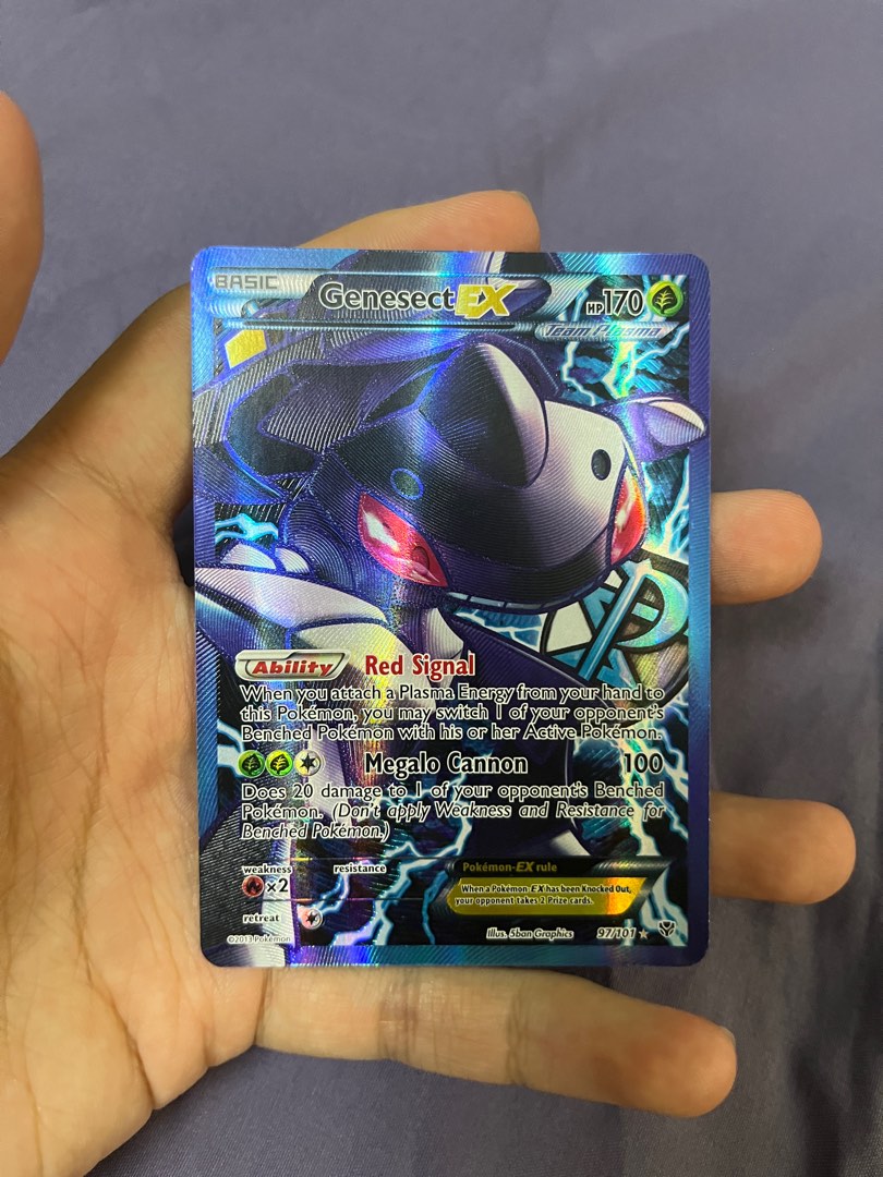 Genesect EX Team Plasma Full Art 97/101 Plasma Blast Holo Pokemon Card, Hobbies & Toys, Toys ...