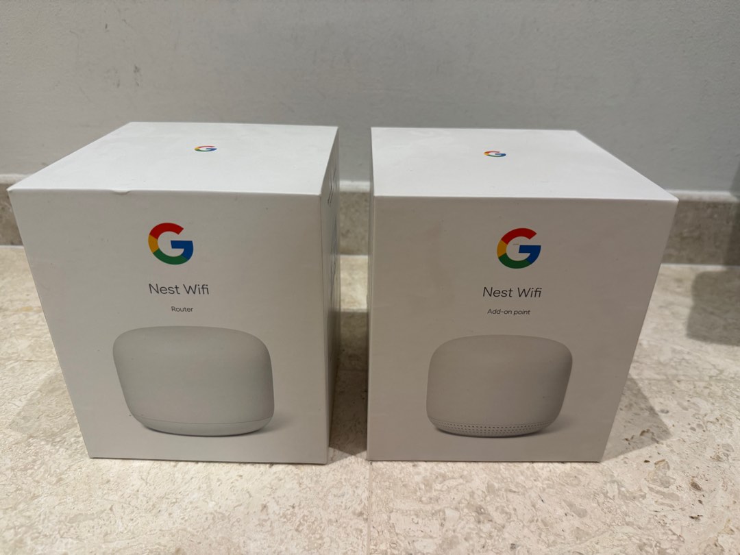 Google Wifi Nest Router and Add-on Point (include SingTel ONR), Computers & Tech, Parts ...