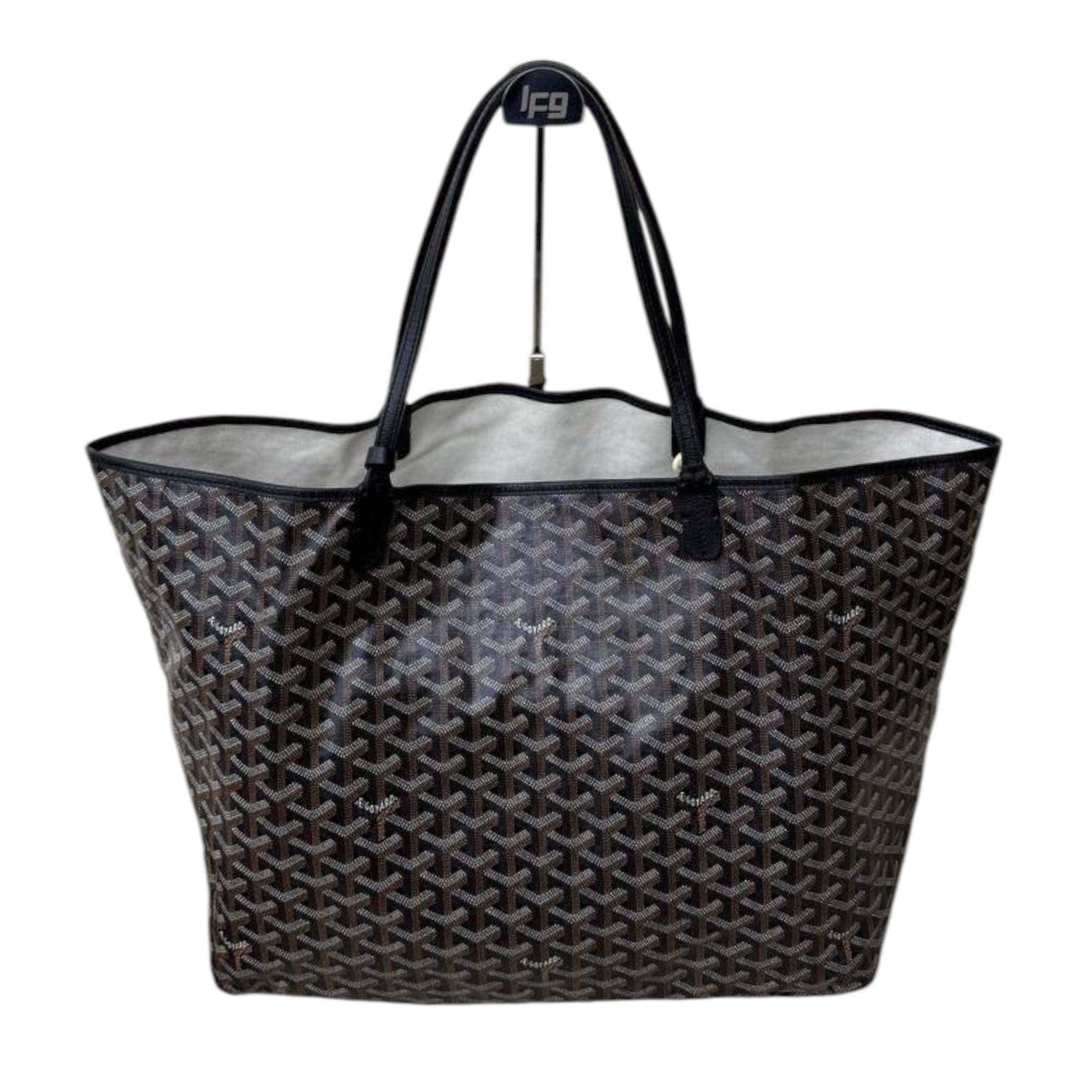 Goyard Saint Louis GM Tote in Black , Luxury, Bags & Wallets on Carousell