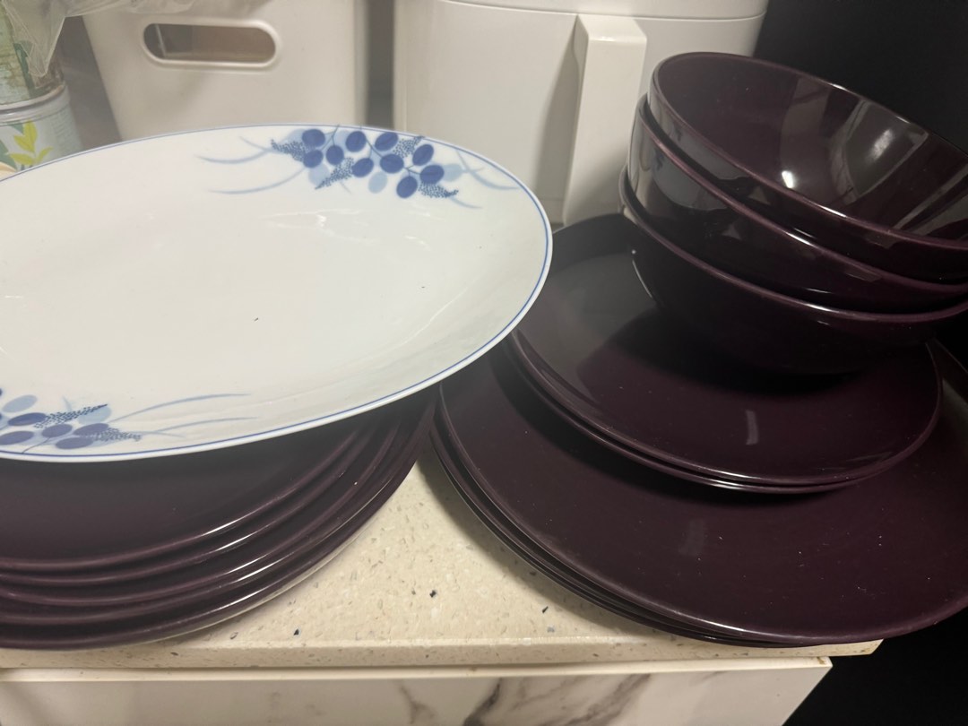 Ikea Plates and bowls Set of $8, Furniture & Home Living, Kitchenware ...