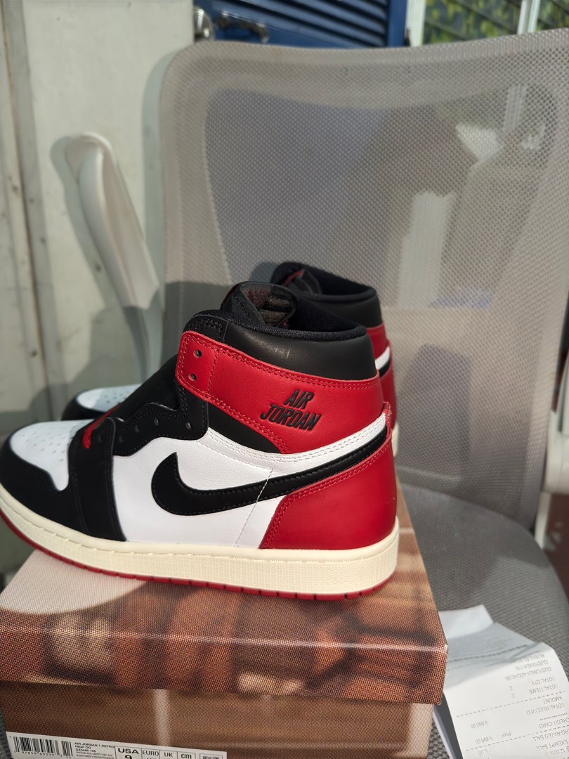 J1 High Black Toe ( Reimagined), Men's Fashion, Footwear, Sneakers on ...