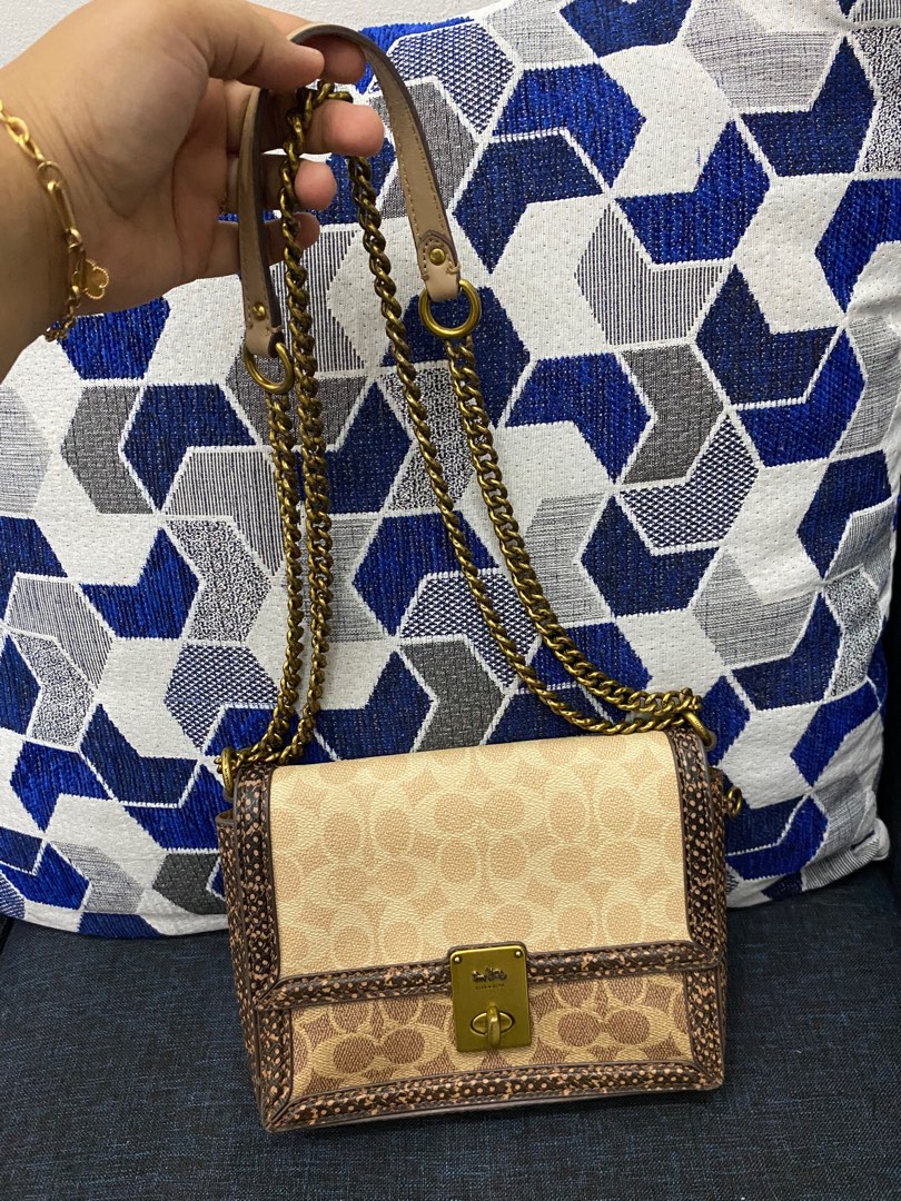 Jual PL TAS COACH hutton snake skin (authentic Ori ) MADE IN VIETNAM ...