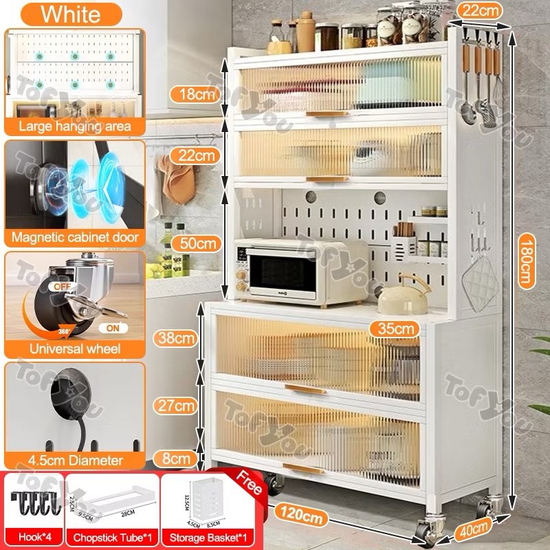 Kitchen Cabinet Rack (6 layer), Furniture & Home Living, Home ...