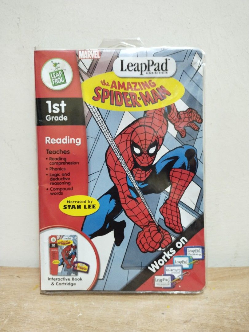 Leapfrog LeapPad The Amazing Spider Man Interactive Book (1st Grade ...