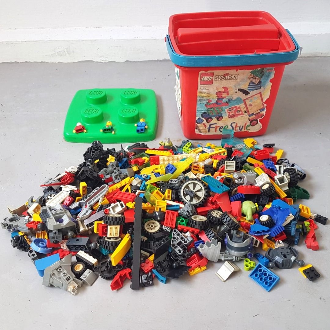 LEGO System, Model 1766, Free Style Bucket, Original LEGO Toy Bricks ...