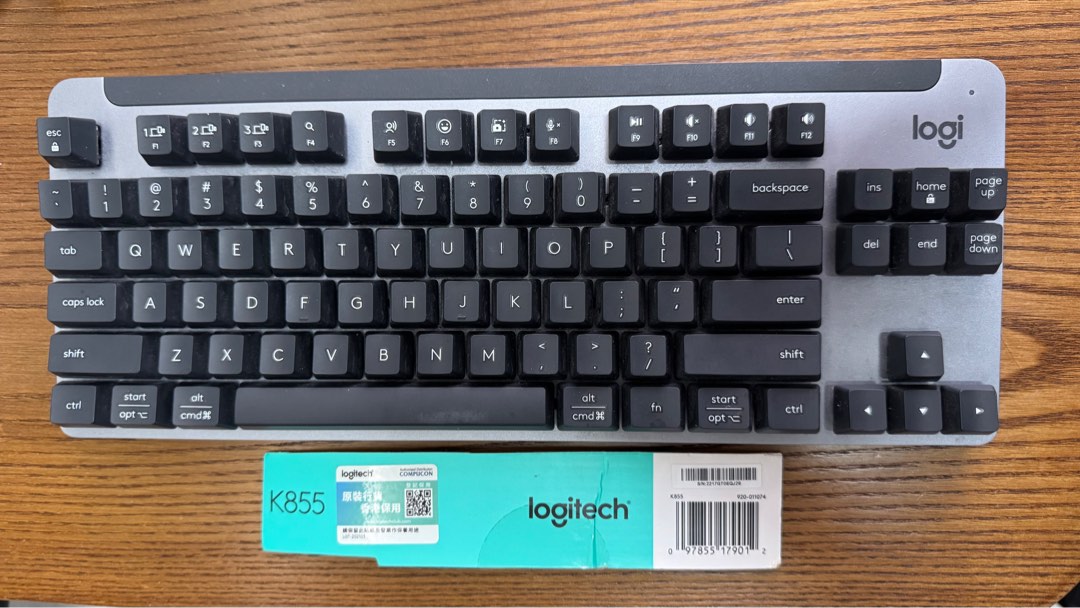 Logitech Signature K855 Mechanical 無線機械鍵盤 紅軸 (石墨灰), 電腦＆科技, 電腦周邊及配件, 電腦鍵盤及相關產品 - Carousell