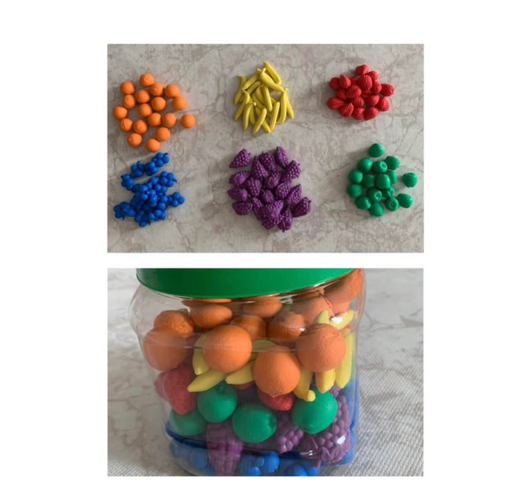 Math Manipulative - Fruit counters 108pc, Hobbies & Toys, Toys & Games ...