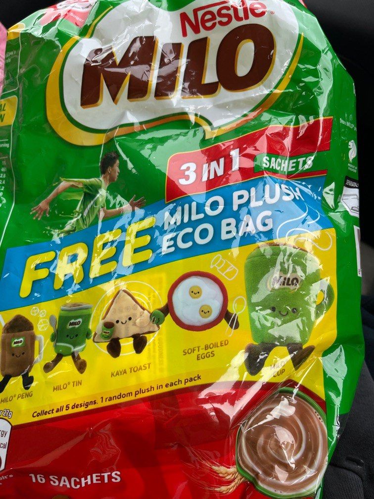 Milo 3in1 with plush egg, Food & Drinks, Beverages on Carousell