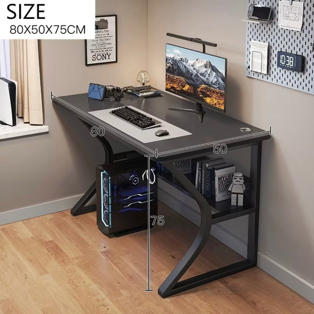 Modern Computer Desk | Steel Frame Writing Desk | Study Laptop Table ...