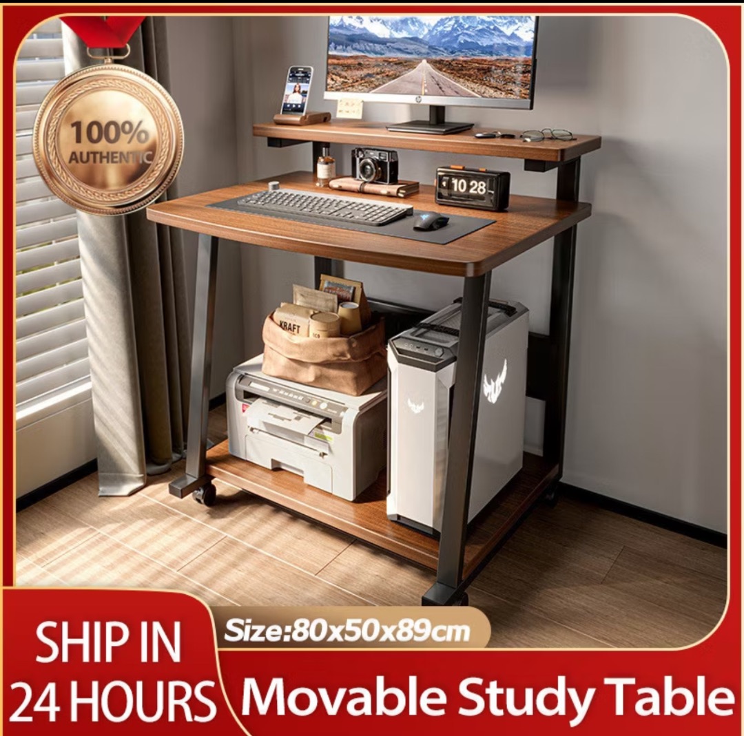 Movable Study Desk | Office Work Table | Writing Table Station | Study ...