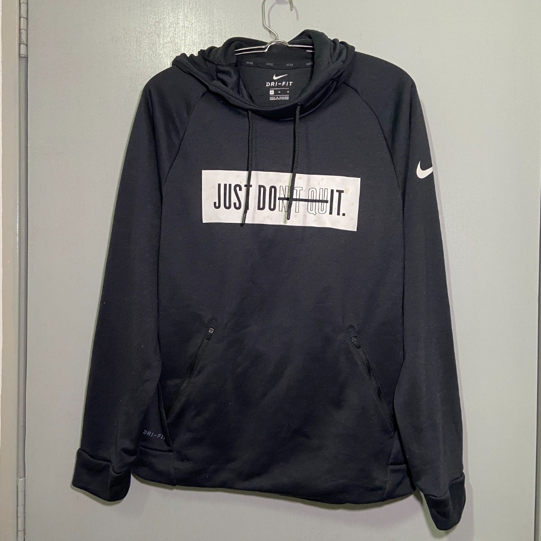 Nike Just Do It Logo Hoodie 'Black' 931813-010, Men's Fashion, Coats ...