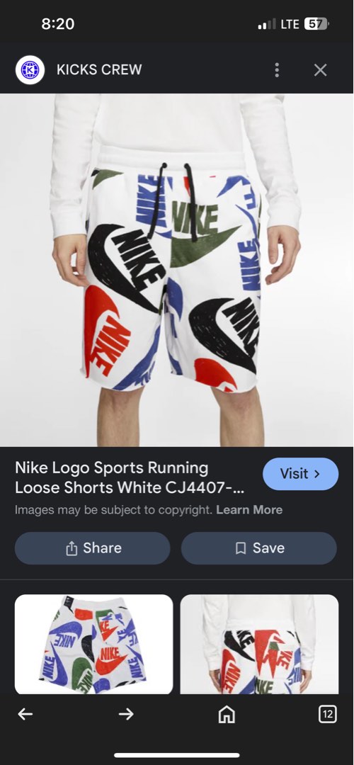 Nike multi logo shorts, Men's Fashion, Bottoms, Shorts on Carousell