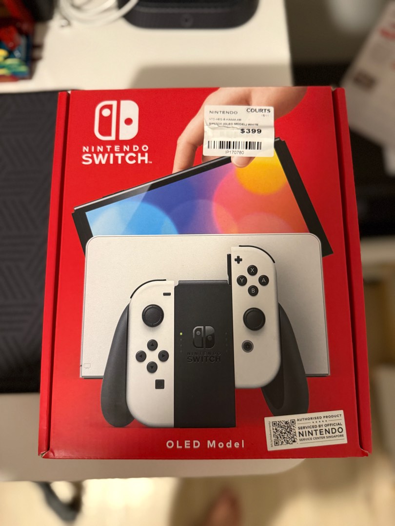 Nintendo Switch Oled (White), Video Gaming, Video Game Consoles ...