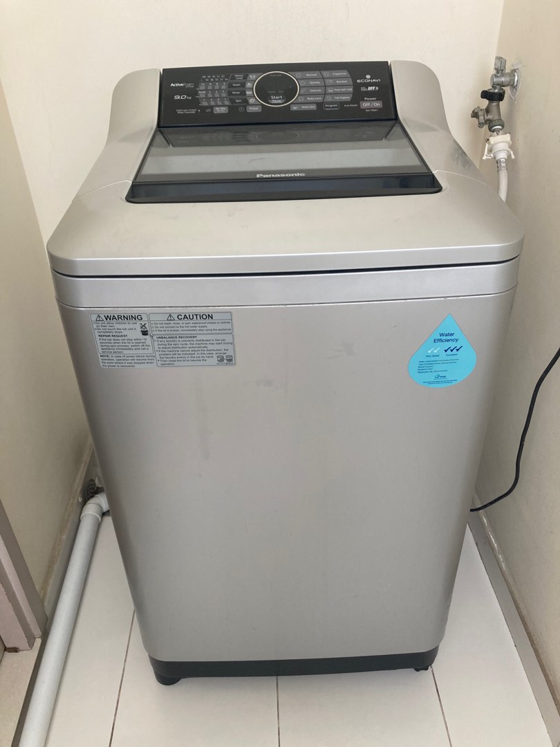 Panasonic top loader 9kg washing machine, TV & Home Appliances, Washing ...