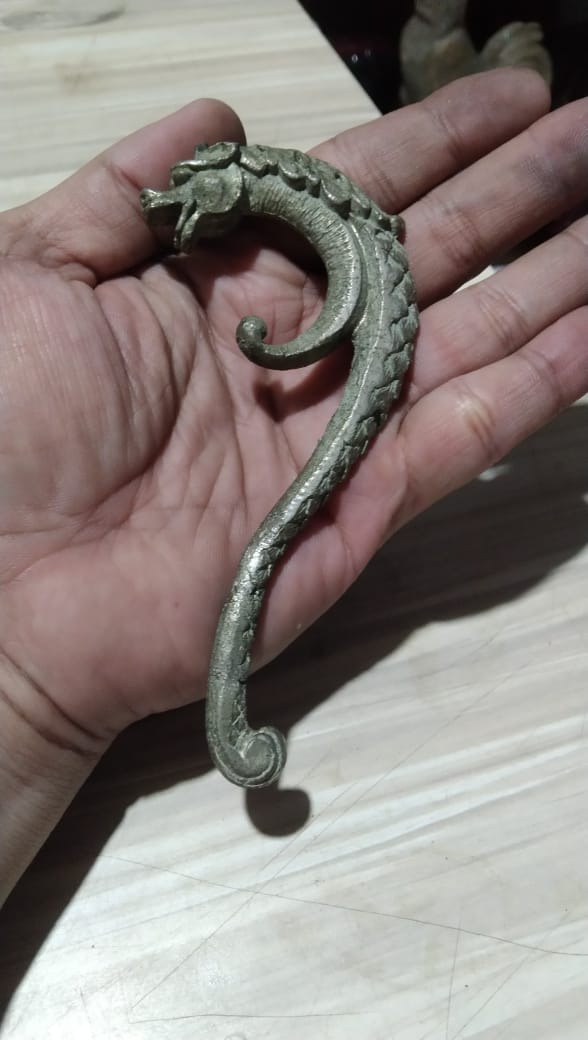 Patung Naga Logam Campuran Kuno Jadul Antik, Antik, Pajangan di Carousell
