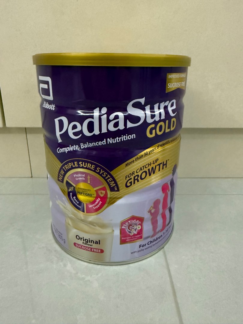 PediaSure Gold Original Sucrose Free 800g 13tins available, Babies ...