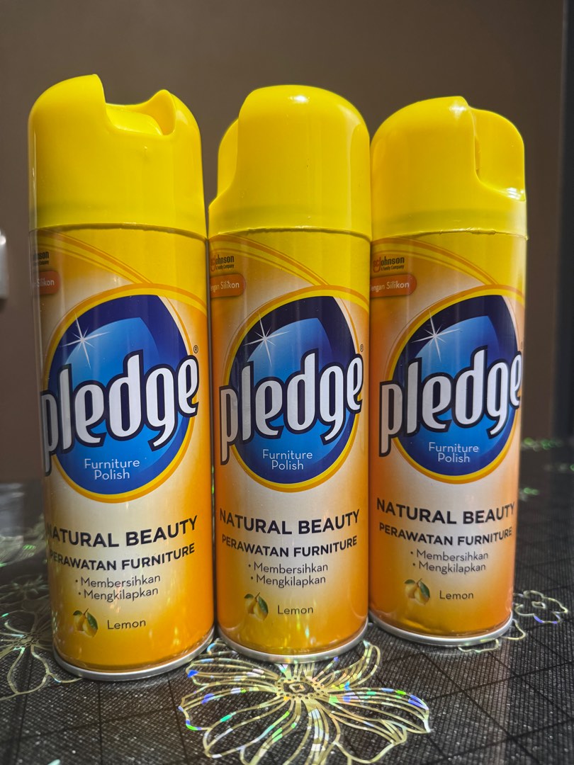 Pledge Natural Beauty Furniture Polish Spray Lemon 330g, Furniture ...