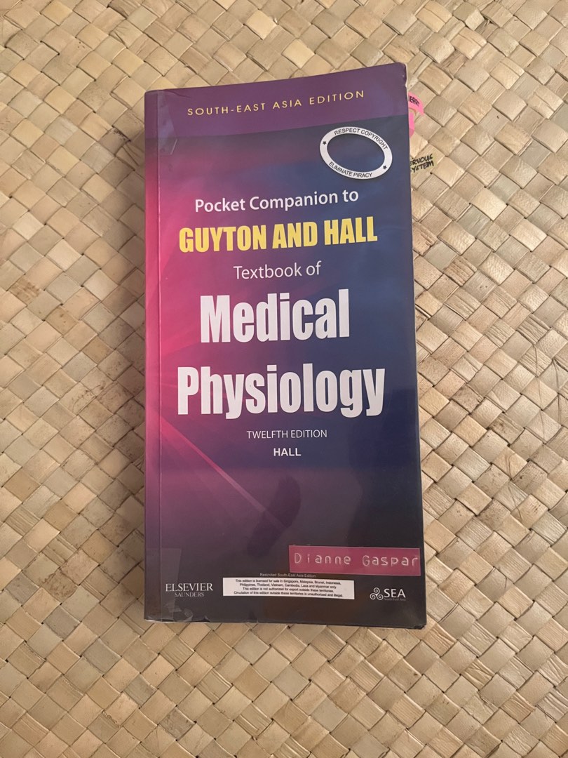 Pocket Companion to Guyton and Hall Textbook of Medical Physiology 12th ...