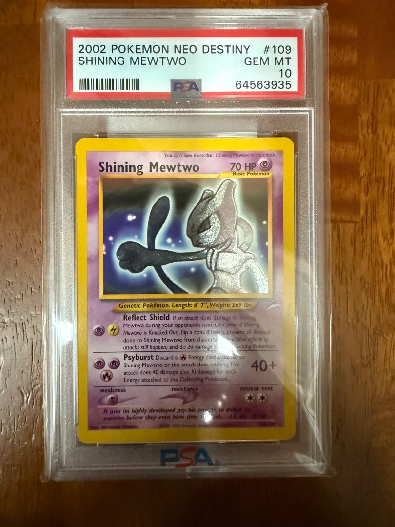 Pokémon TCG Shining Mewtwo Neo Destiny PSA 10 BGS CGC, Hobbies & Toys ...