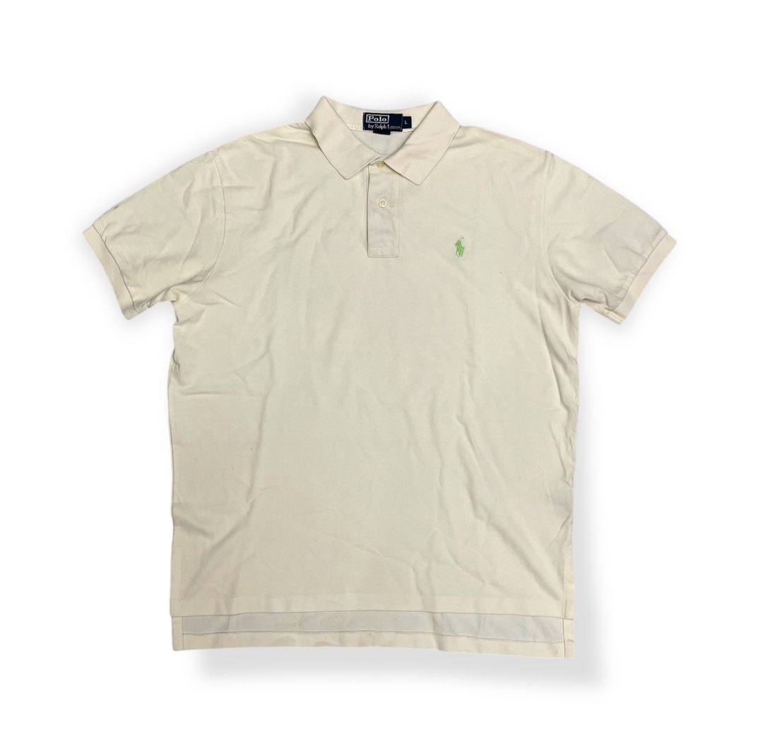 Polo Ralph Lauren Cream Polo Shirt Colorway, Men's Fashion, Tops & Sets ...